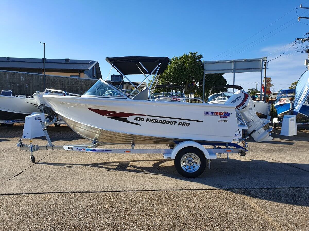 New Quintrex 430 Fishabout Pro - Caloundra Marine Boats & Services