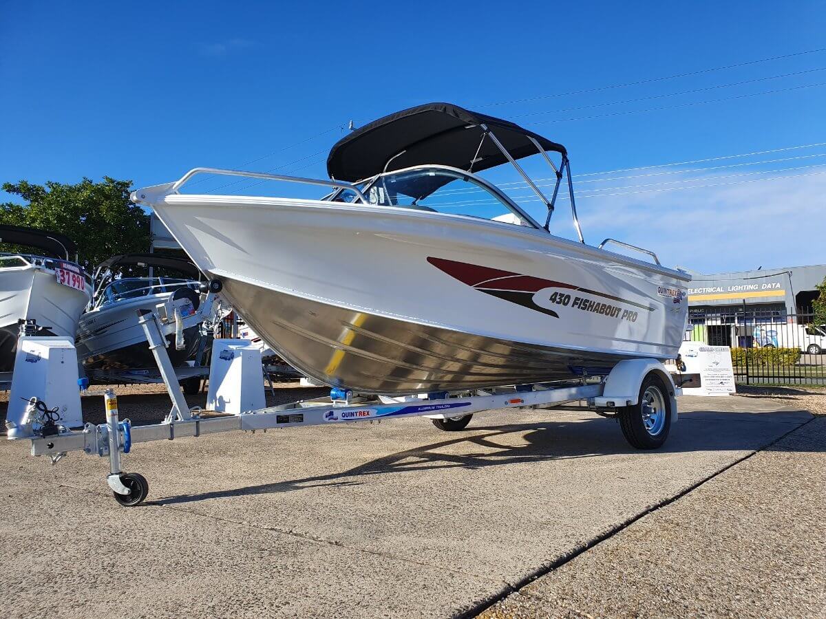 New Quintrex 430 Fishabout Pro - Caloundra Marine Boats & Services