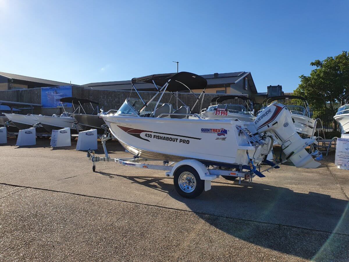 New Quintrex 430 Fishabout Pro - Caloundra Marine Boats & Services
