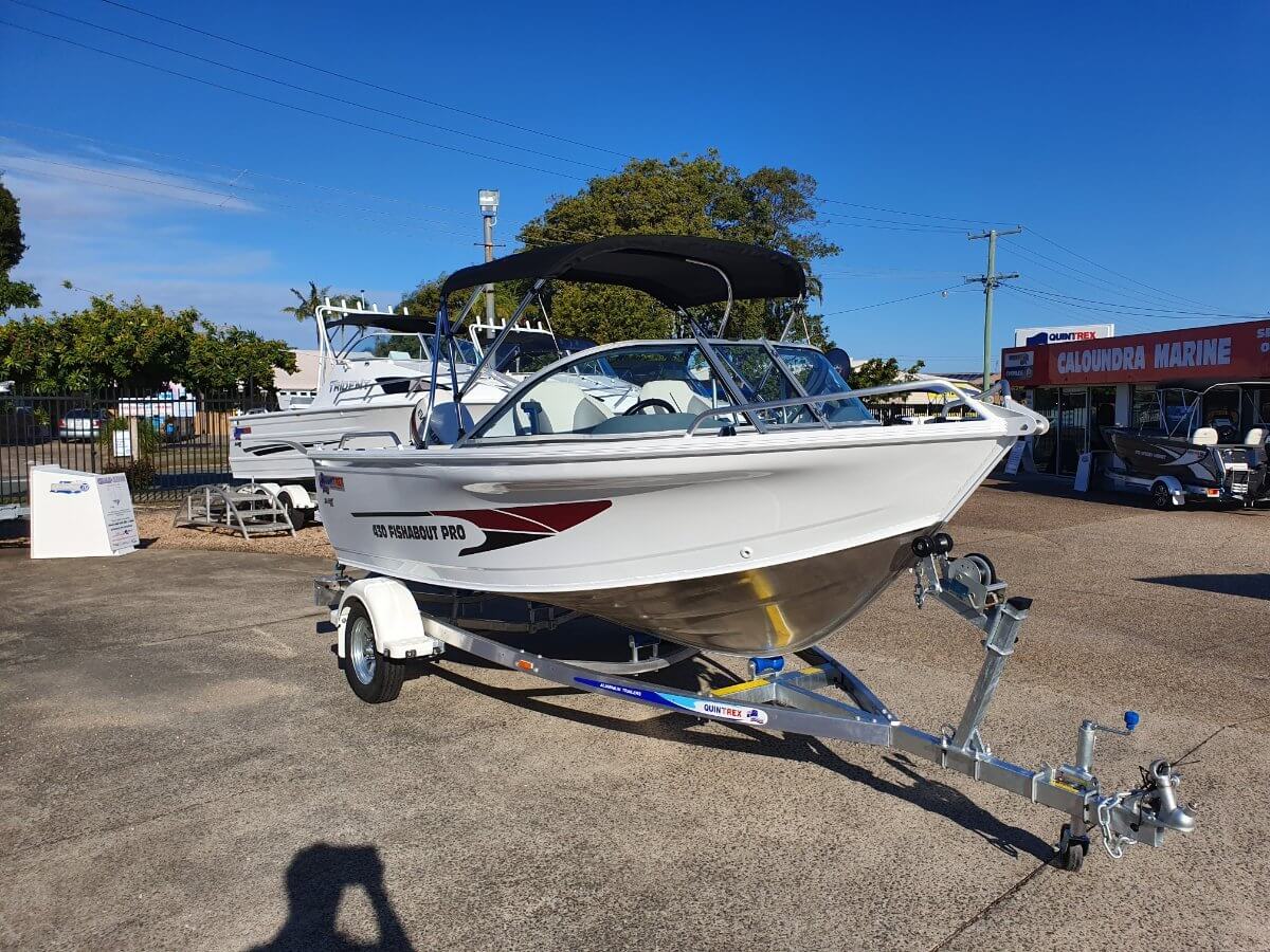 New Quintrex 430 Fishabout Pro - Caloundra Marine Boats & Services