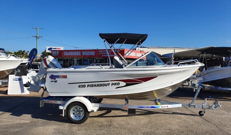 New Quintrex 430 Fishabout Pro - Caloundra Marine Boats & Services