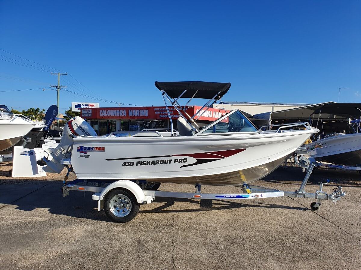 New Quintrex 430 Fishabout Pro - Caloundra Marine Boats & Services